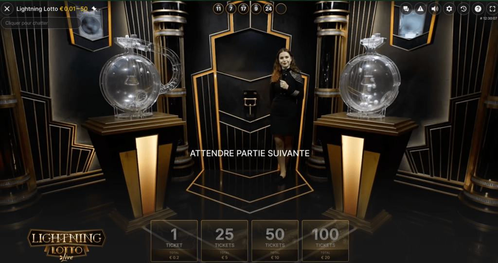 Lightning Lotto : Revue sur cette loterie en live d'Evolution